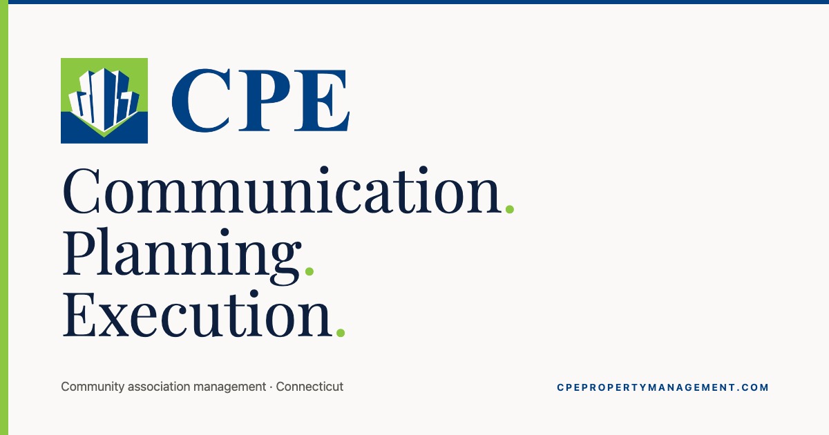 Middlesex County HOA & Condo Management | CPE Property Management
